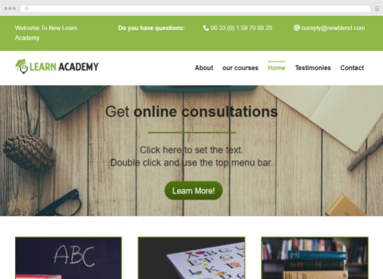 Create a website by following the steps to register on Webgenie